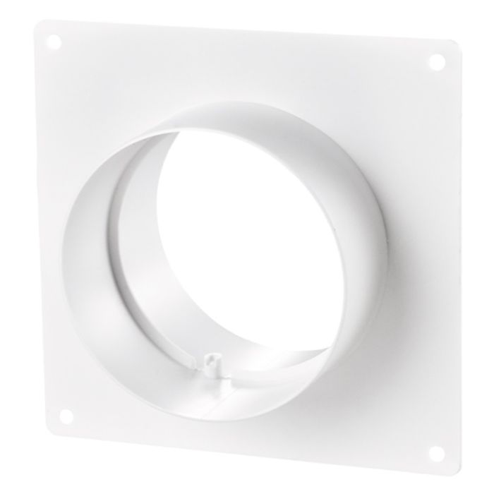 Round Circular Ducting Wall Mounting Plate with Spigots – Ducting Supplies